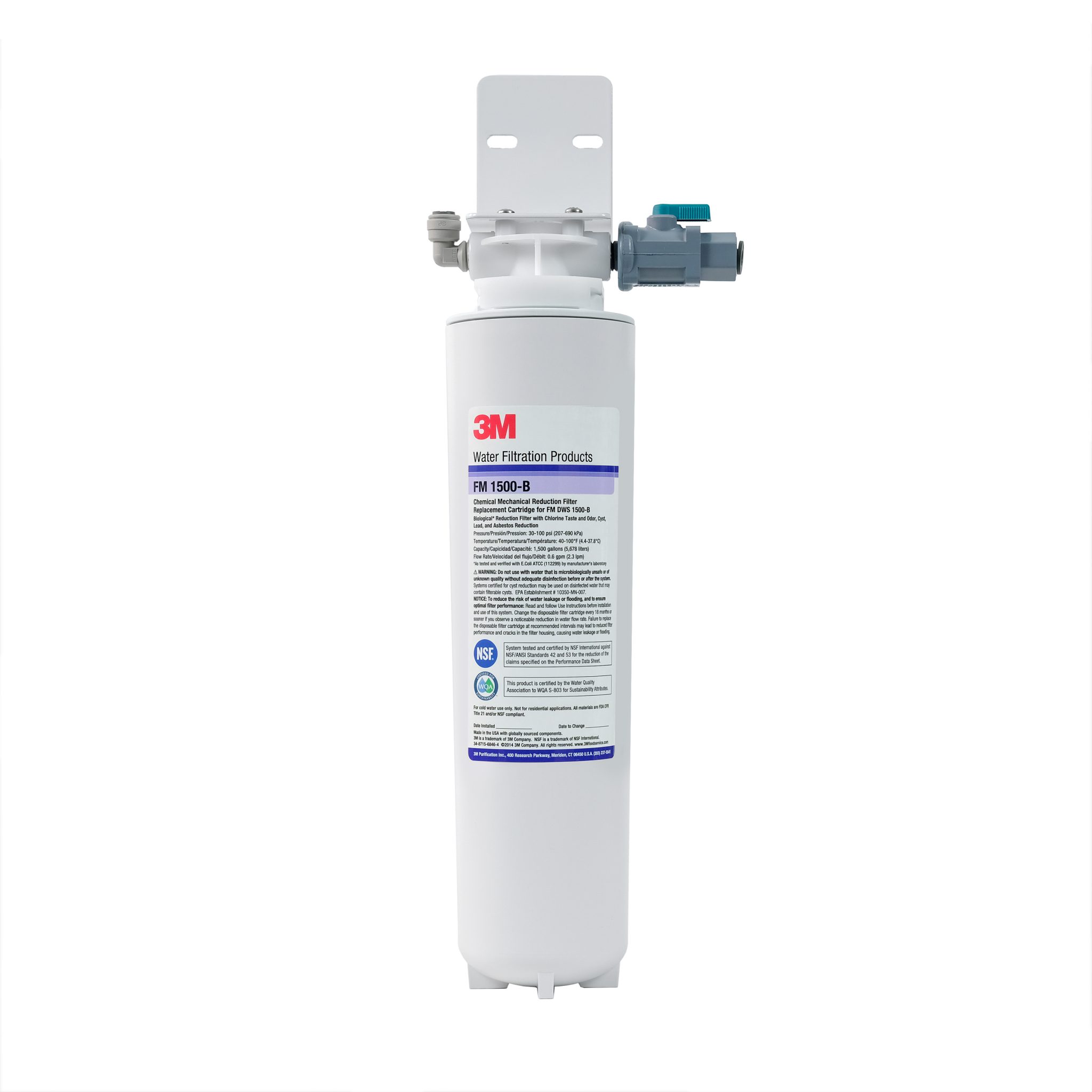 เครื่องกรองน้ำ 3M FM1500-B รุ่นติดตั้งใต้ซิงค์ - WAVE WATER INNOVATION